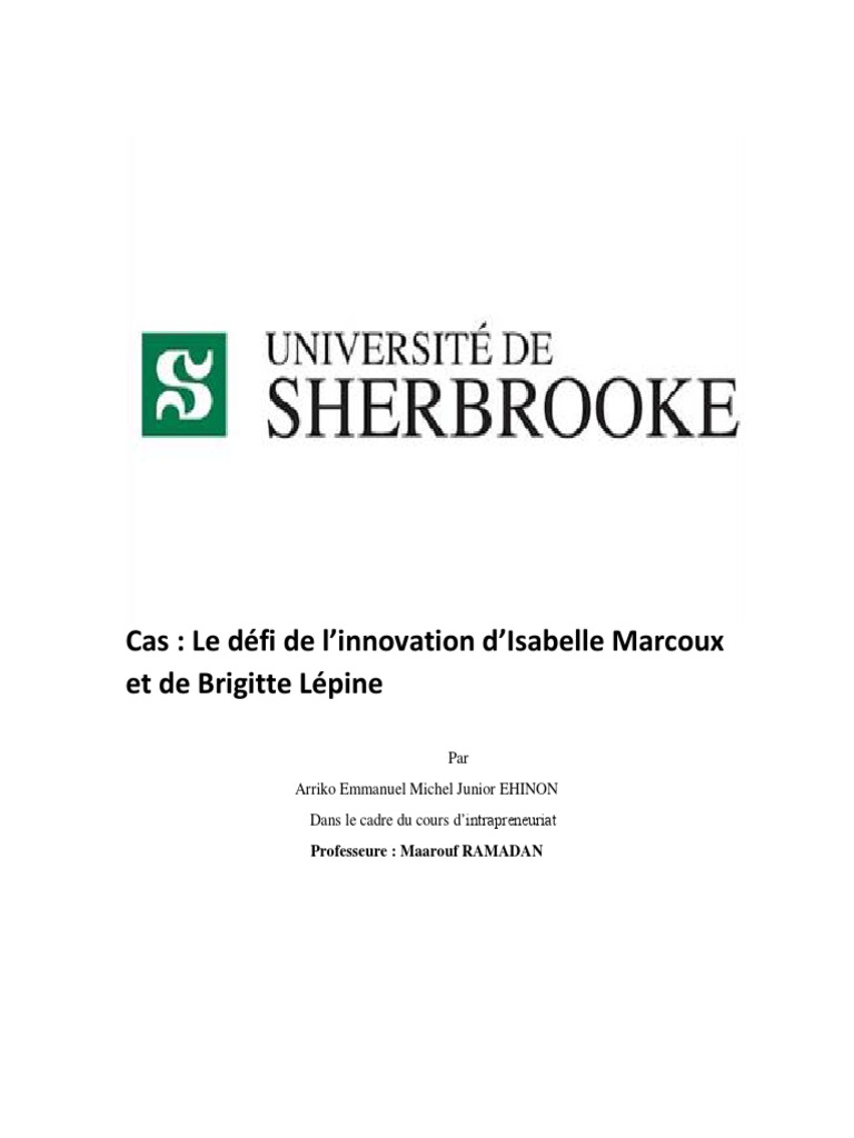 Etude de Cas PDF | PDF | Direction | Business