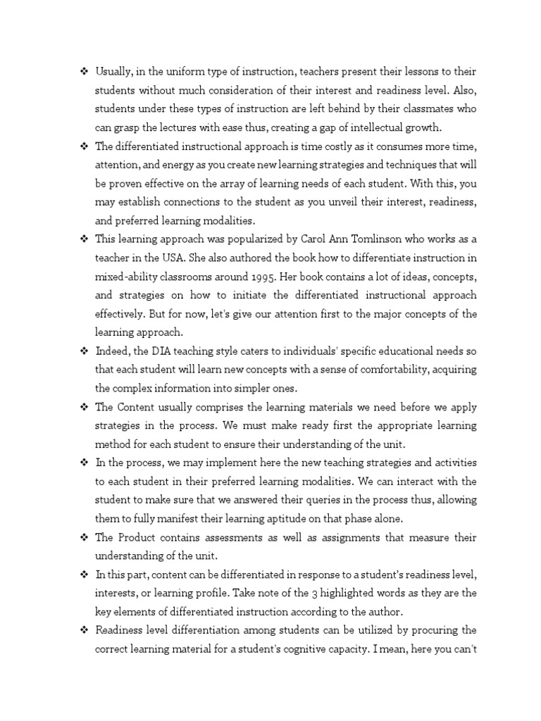 Script | PDF | Differentiated Instruction | Learning Styles