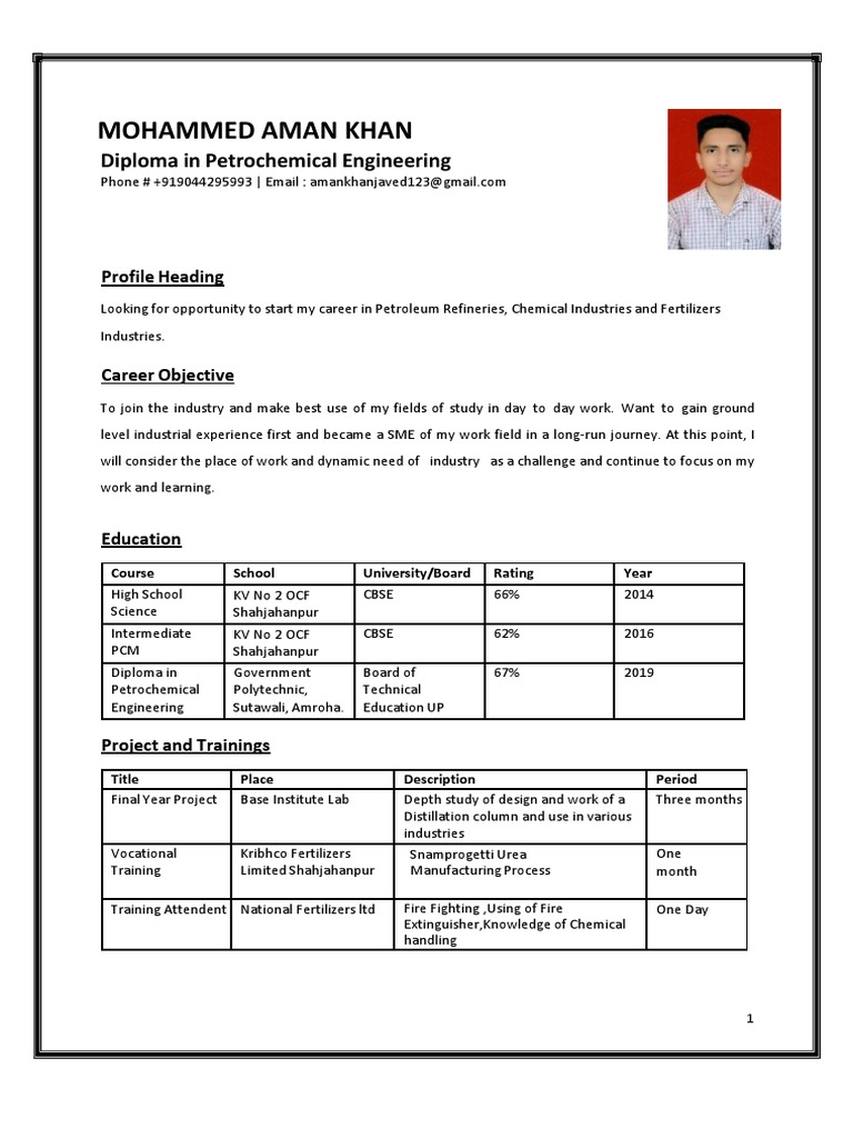 Resume Aman Khan | PDF