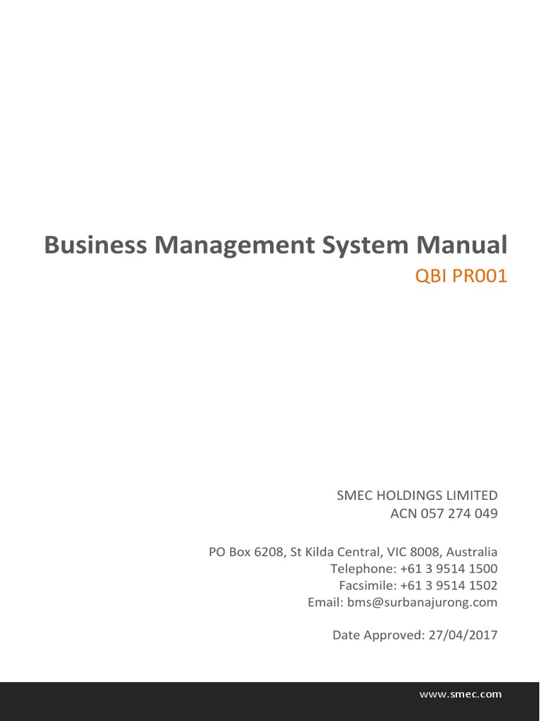 Bms Manual Pdf Audit Risk