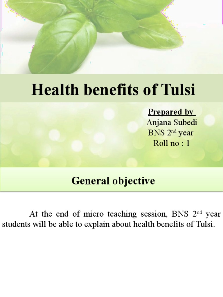 Microteaching On TULSI | PDF