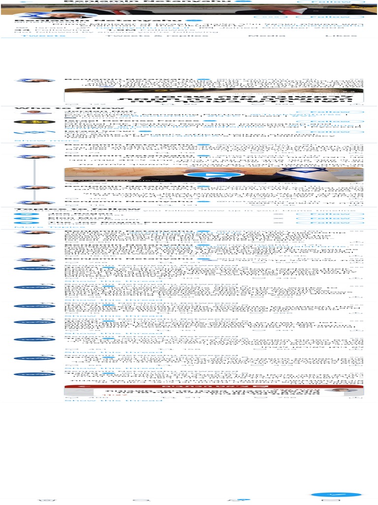 Benjamin Netanyahu (@netanyahu) Twitter | PDF