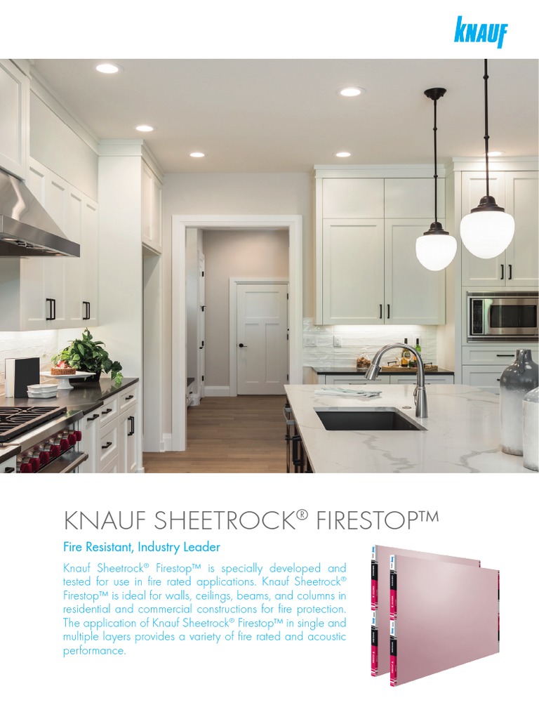Knauf Sheetrock Firestop 12.5mm-16mm - Technical Datasheet - PB02 - LE - FL - 0422 - V1 | PDF ...