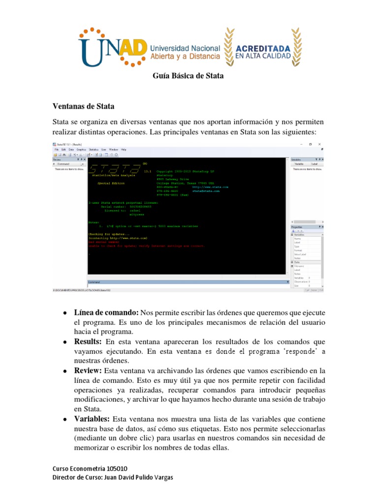 Guía Basica de Stata PDF | PDF