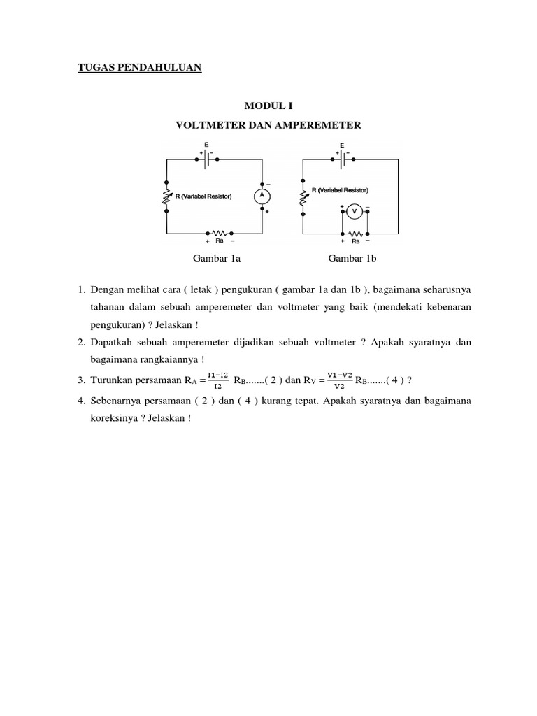 Tugas Pendahuluan Modul I | PDF