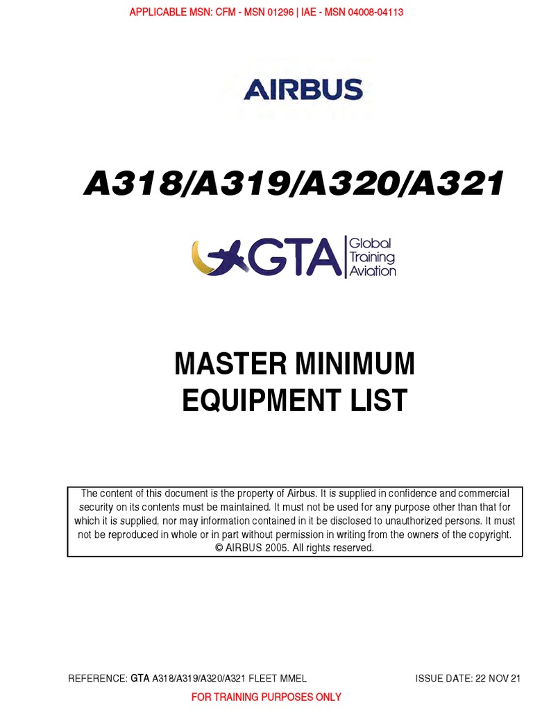 Mmel-A320-2021 11 22 PDF | PDF | Aviation | Aircraft