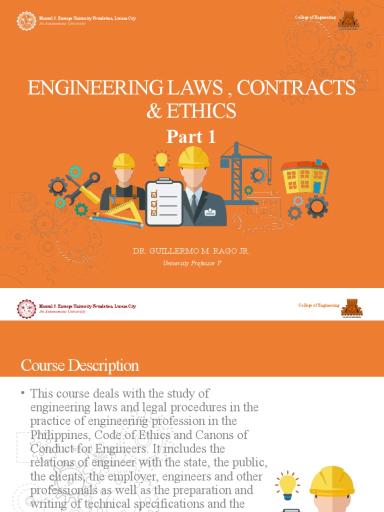 ETEEAP Part 1 LAWS ETHICS 2nd 2022 2023 | PDF | Engineering | Engineer