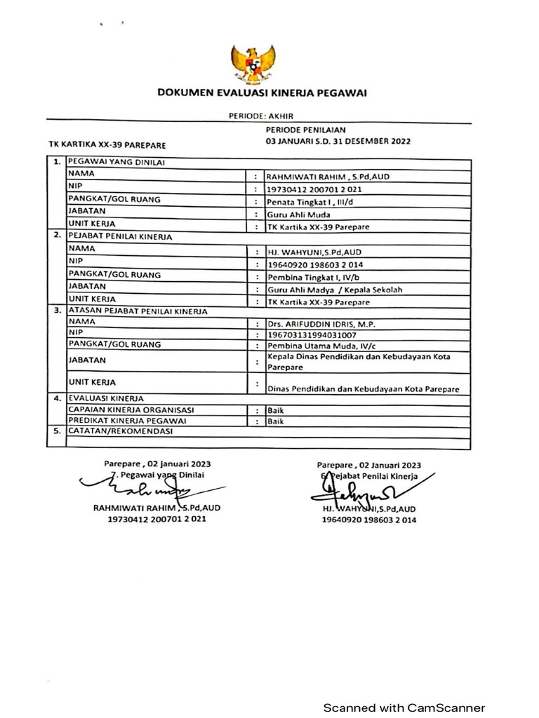 DOKUMEN EVALUASI KINERJA PEGAWAI.pdf | PDF