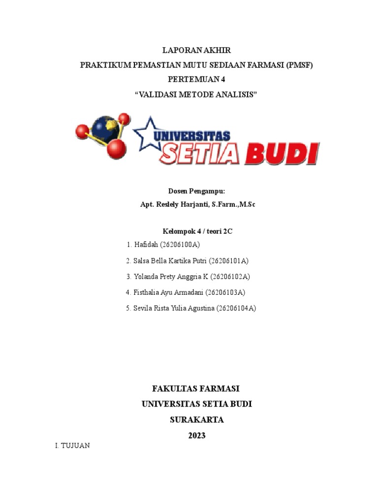 Laporan resmi praktikum PMSF LAB 1 | PDF