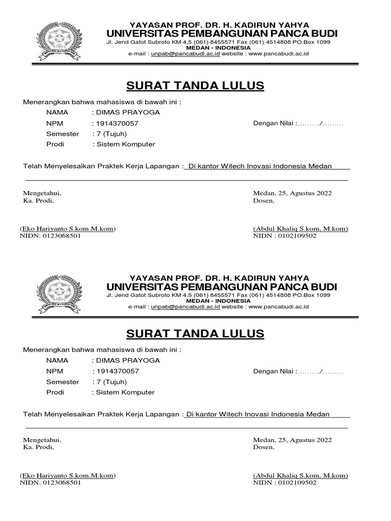 8. FORM NILAI PKL(1) dimas.pdf | PDF