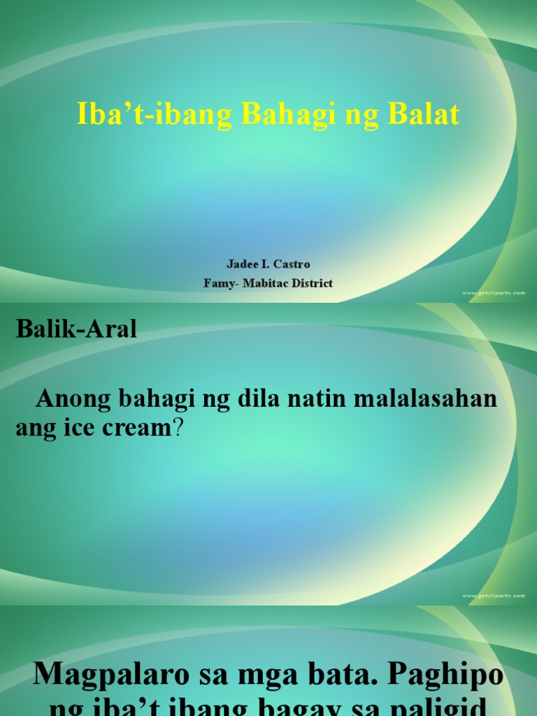 Mga Bahagi at Pangangalaga Sa Balat | PDF