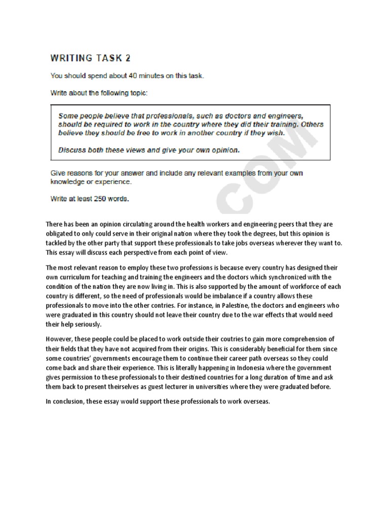 Writing Task II - Discussion - 09-10-2022 | PDF | Self-Improvement