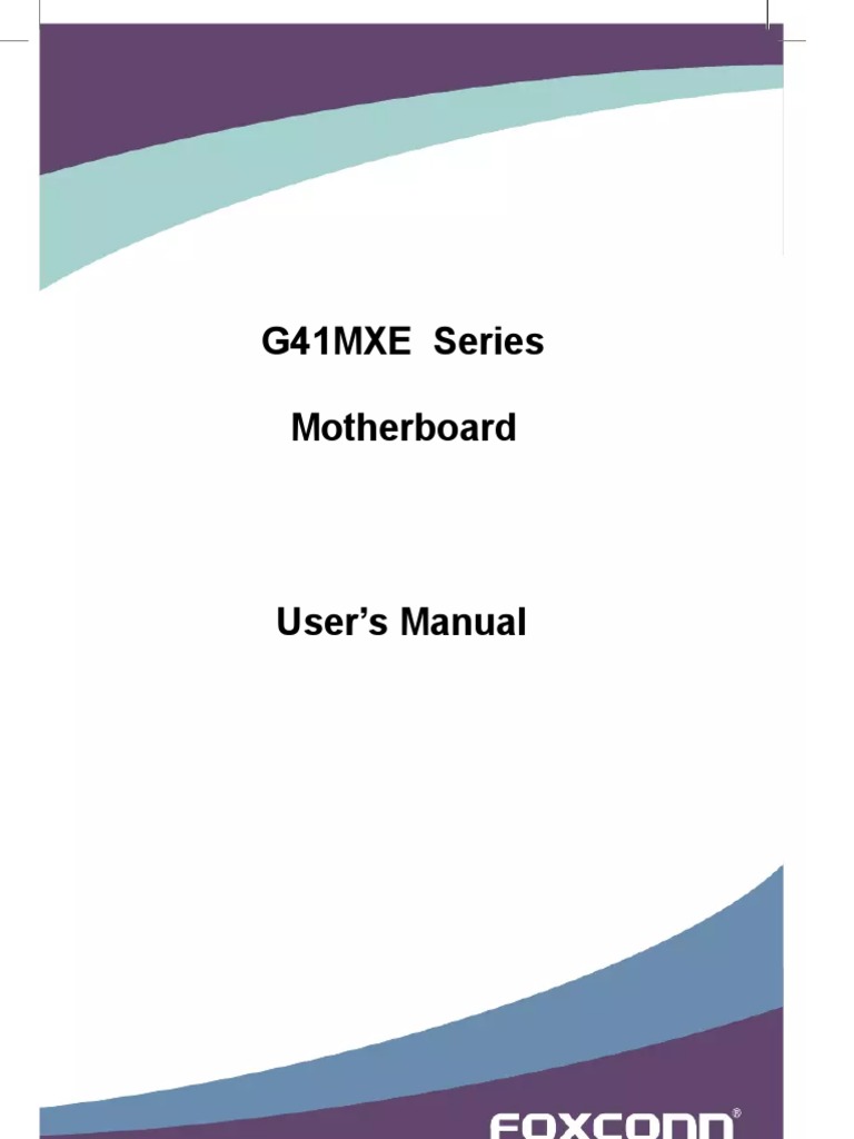 G41MXE Series Motherboard Manual | PDF