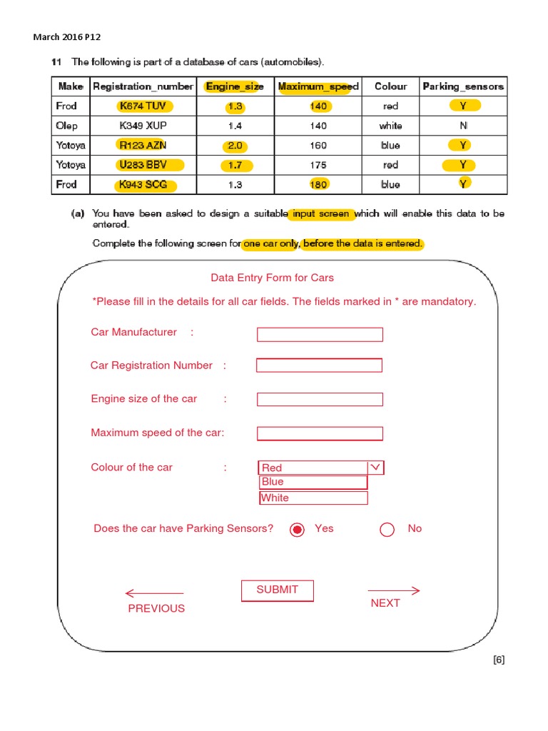 2016 Practical Theory Questions Solution | PDF | Computer Data | Written Communication