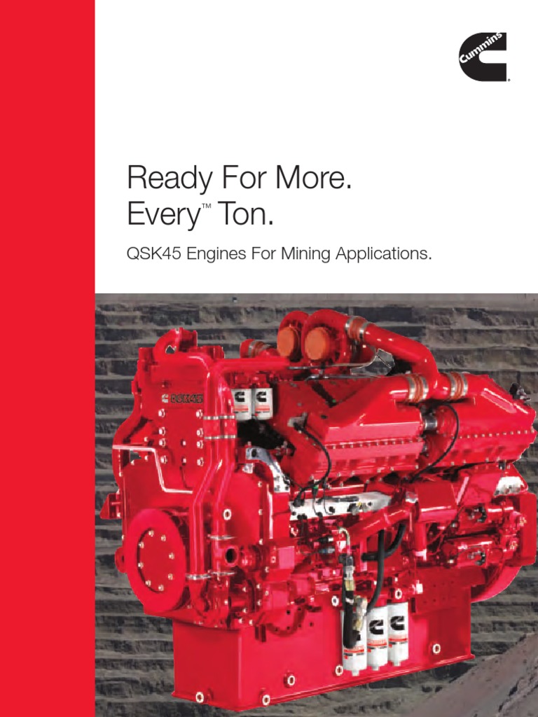 Cummins QSK 45 Mining Specs | PDF | Cummins | Engines