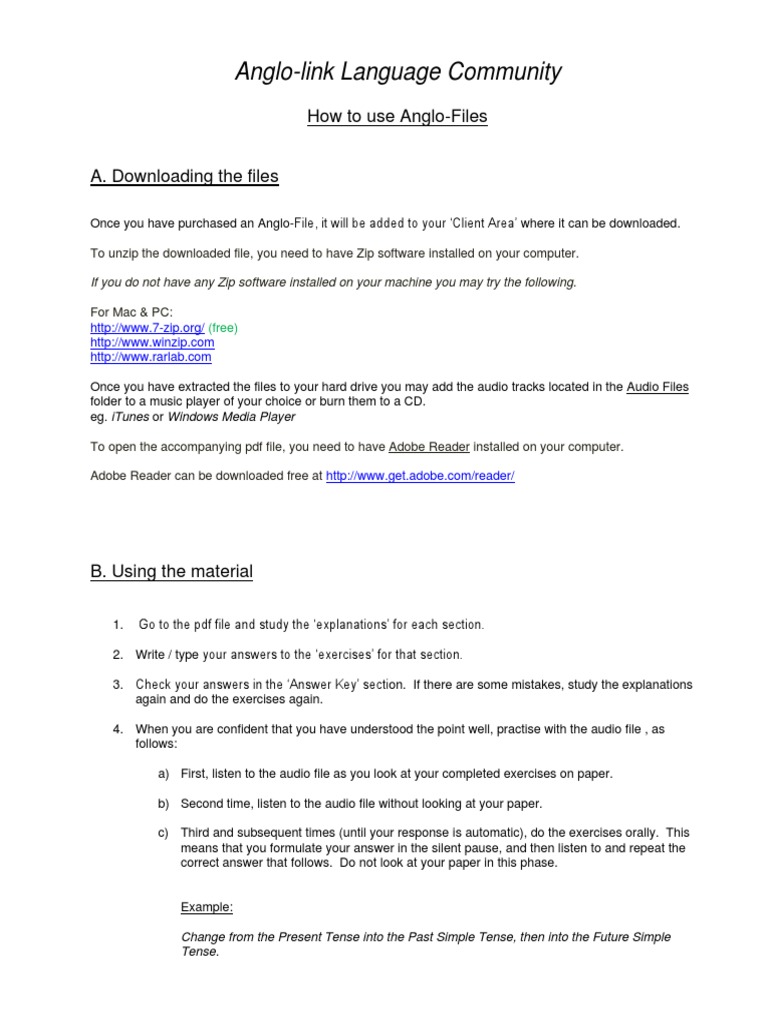 How To Use Anglo-Files PDF | PDF | Computer File | Zip (File Format)