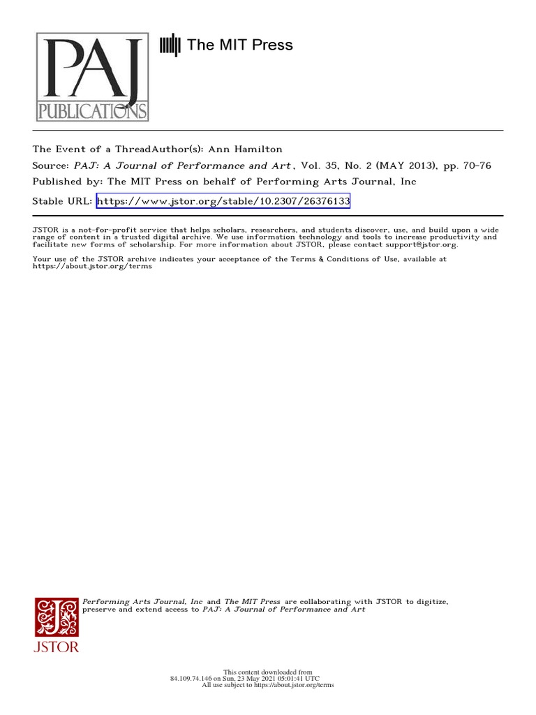 The Event of The Thread | PDF