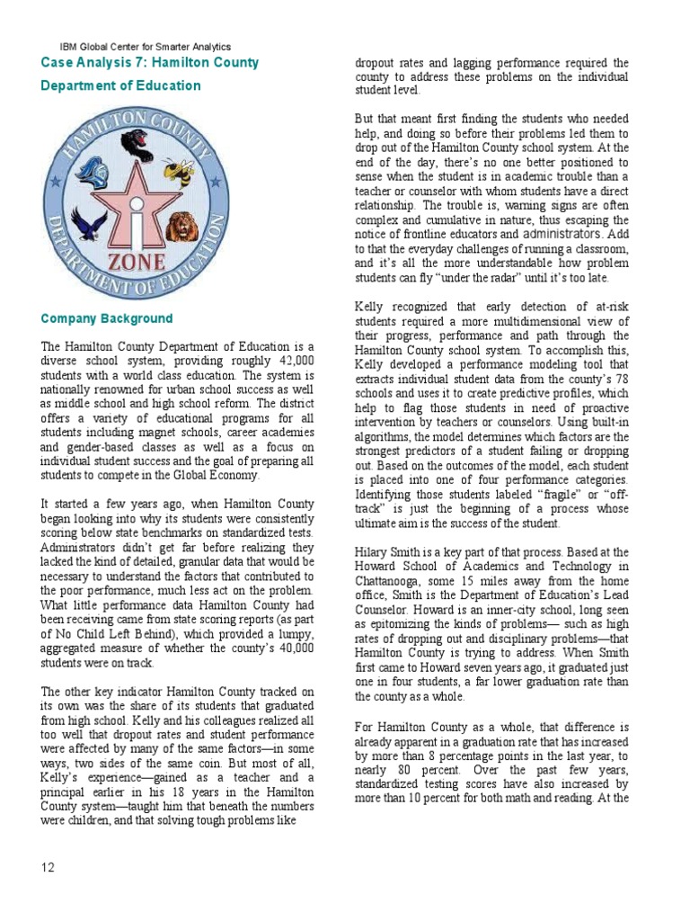 Hamilton Case Study | PDF | Analytics | Teachers