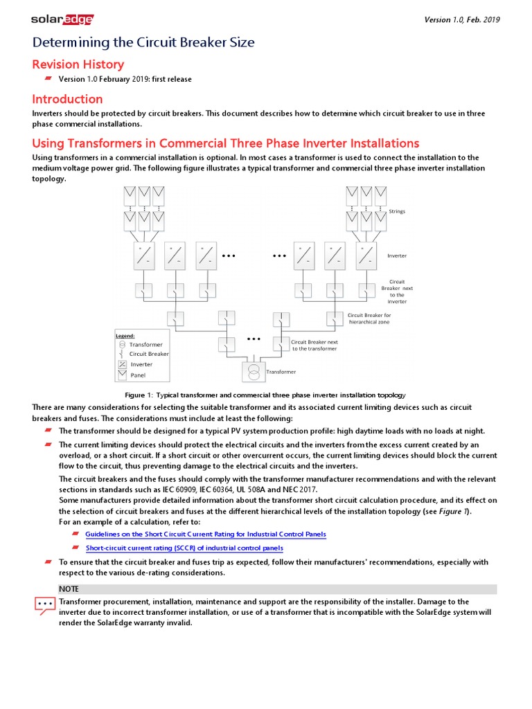Sizing Circuit Breakers for Inverters | PDF | Power Inverter | Fuse ...