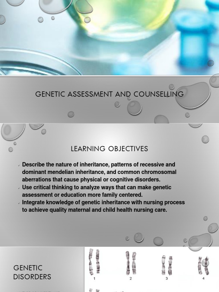 Genetic Assessment and Counselling | PDF | Dominance (Genetics ...