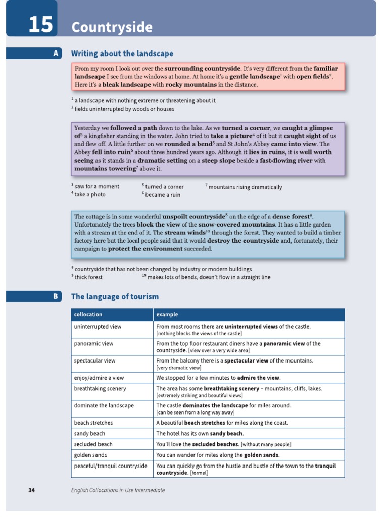 Vocabulary Cities Towns PDF | PDF