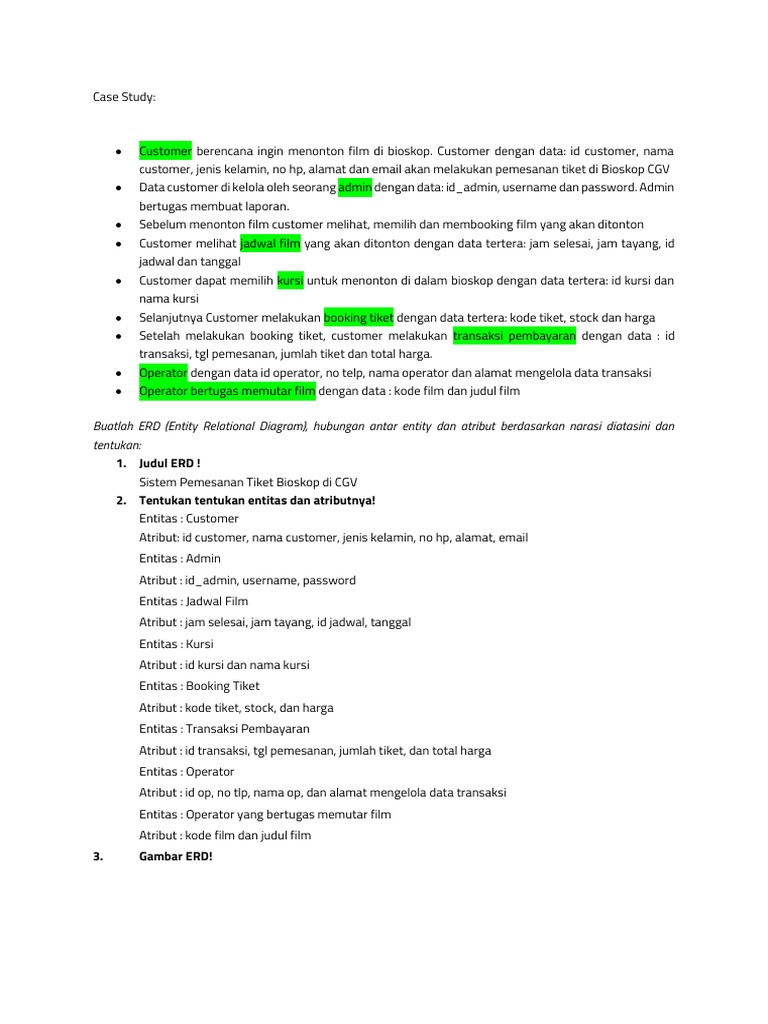 Sistem Pemesanan Tiket Bioskop CGV | PDF | Pengelolaan Keuangan & Uang ...