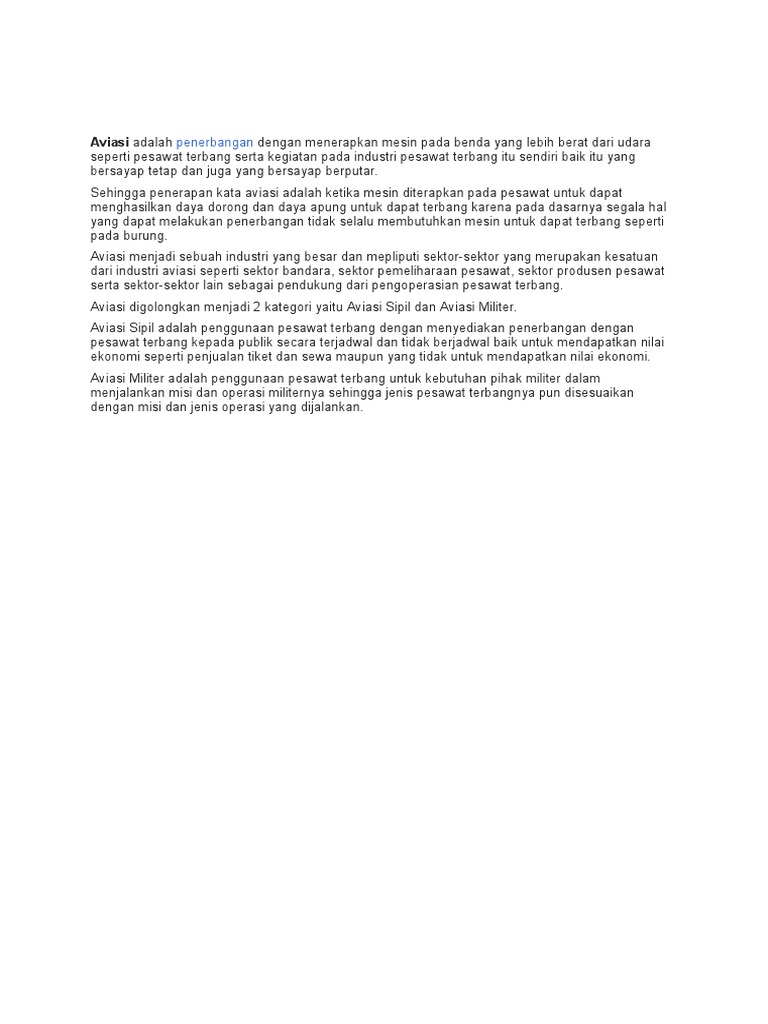 Aviasi | PDF
