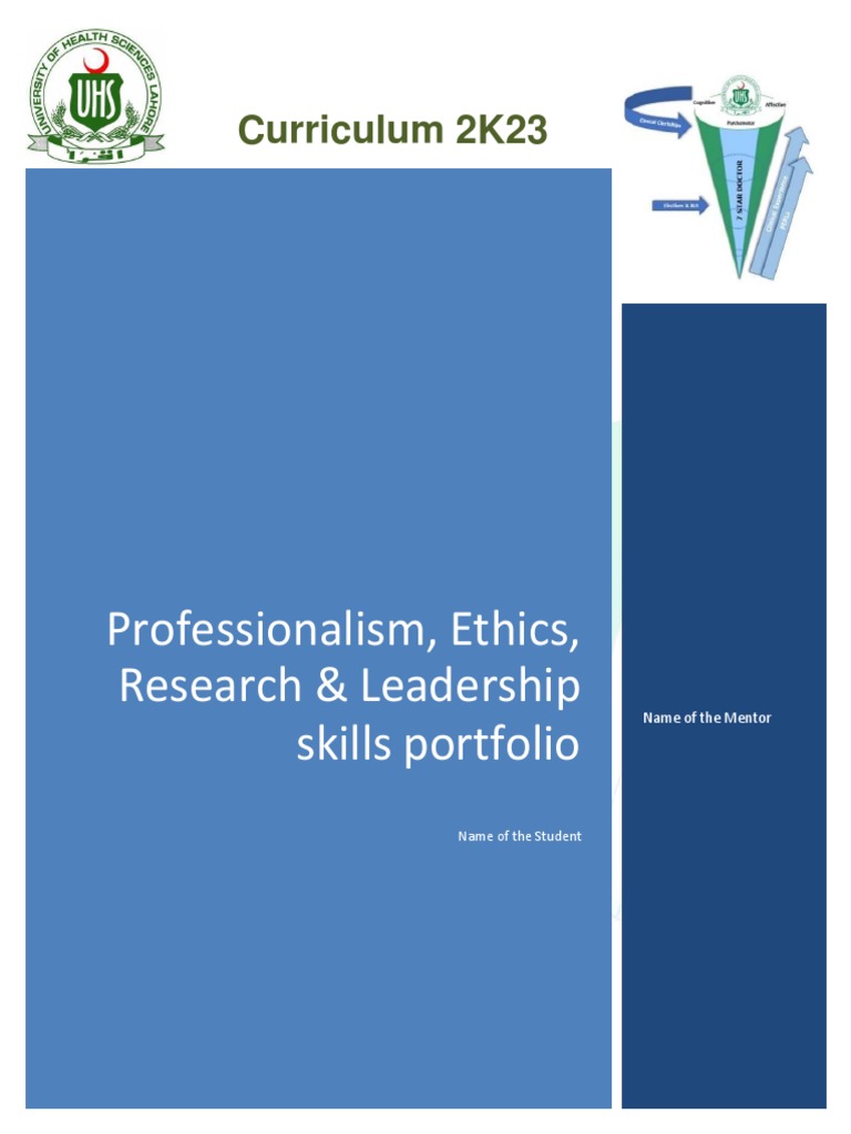 MBBS PERLs Portfolio Example Foundation Curriculum 2K23 | PDF | Communication | Curriculum