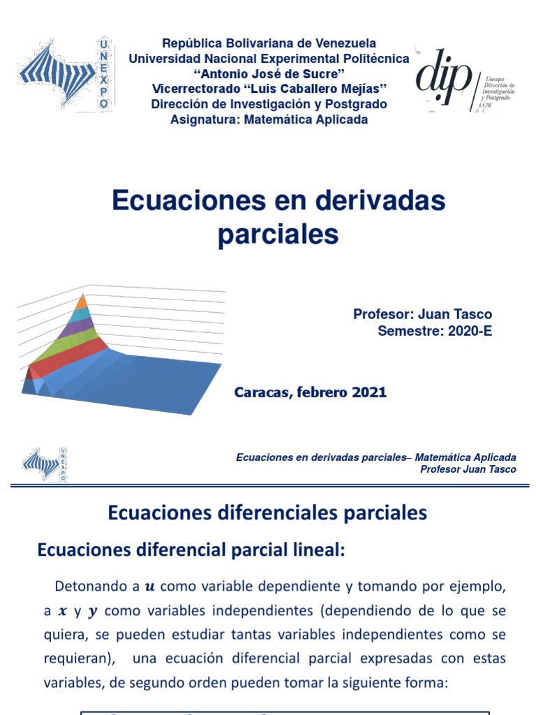 Ecuaciones en Derivadas Parciales | PDF | Ecuaciones | Ecuación diferencial parcial