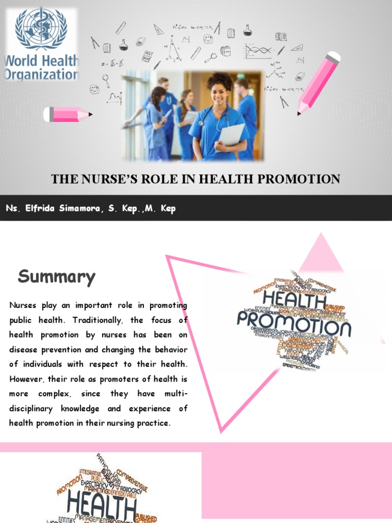 The Nurse's Role in Health Promotion | PDF | Nursing | Violence