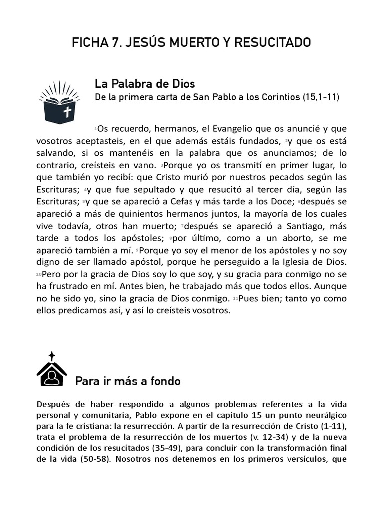 Canatoya 7. Jesús Muerto y Resucitado PDF | PDF | La resurrección de ...