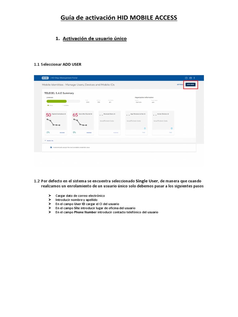 Guia de Activacion HID Mobile Access 2023 | PDF | Dispositivo móvil ...