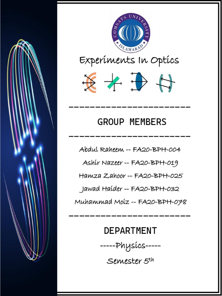 Lab Report Cover Page | PDF