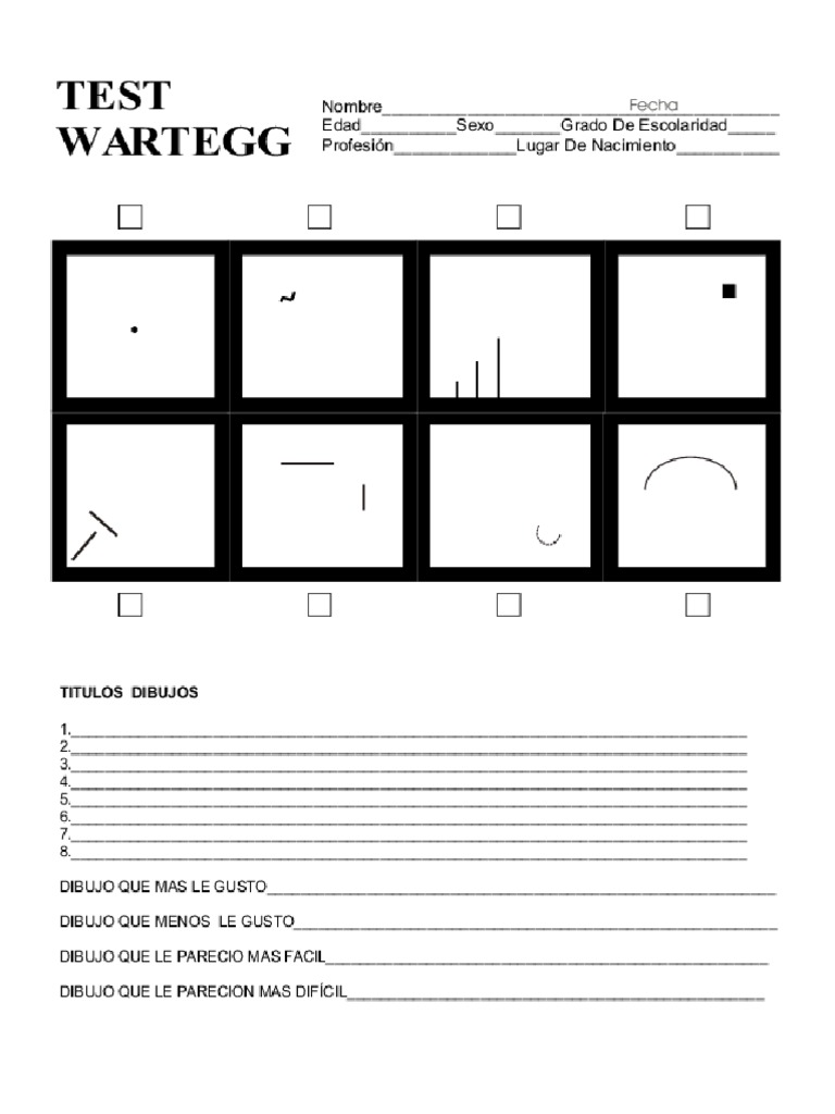 Test de Wartegg | PDF