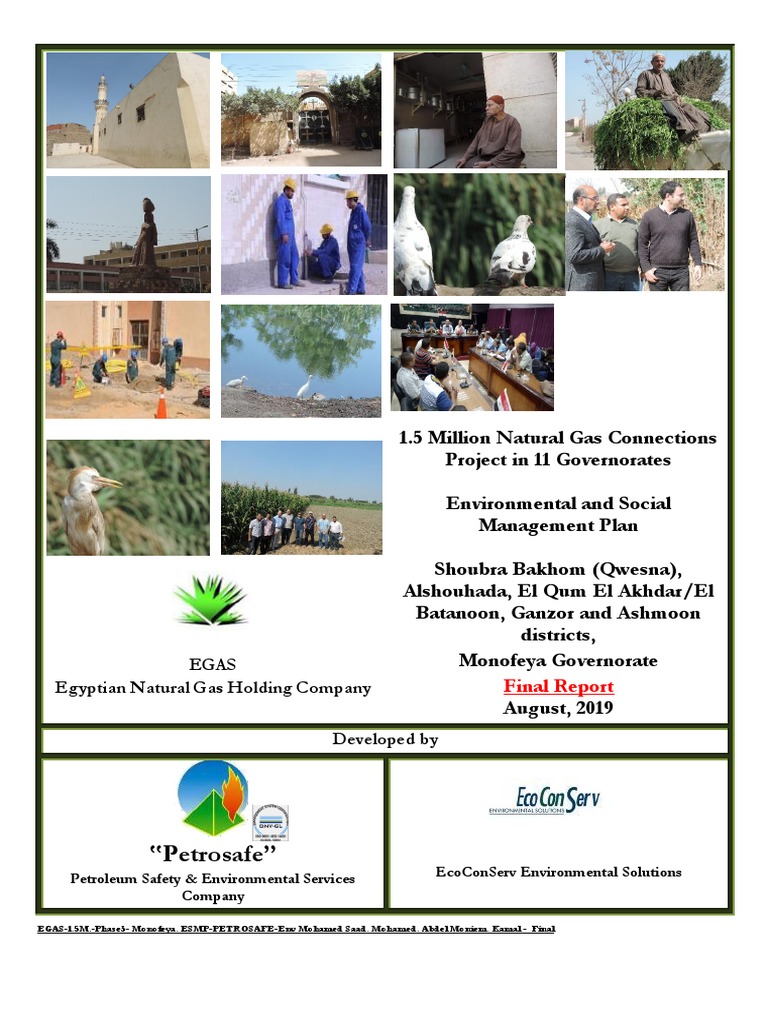 Files Downloads l29-Monofeya-ESMP | PDF | Groundwater | Air Pollution