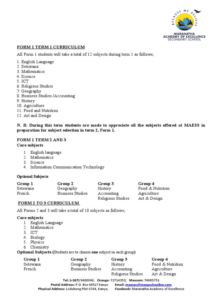 Curriculum Combined | PDF | Curriculum | Mathematics