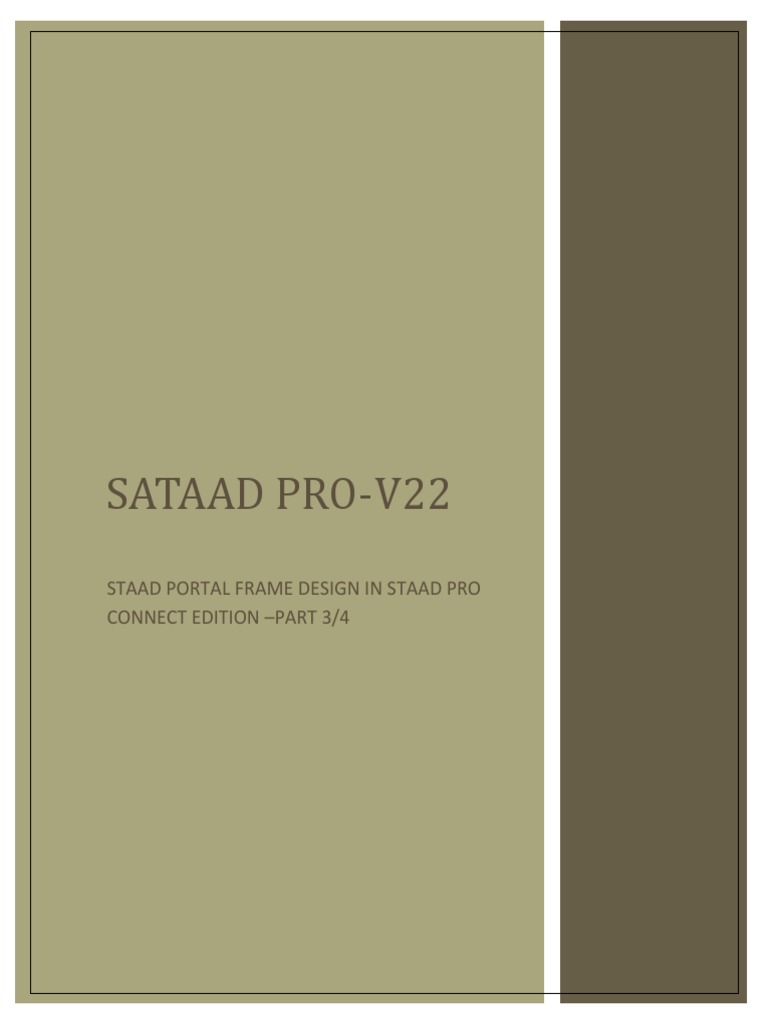 STAAD PRO-V22 Part3 | PDF | Beam (Structure) | Structural Engineering