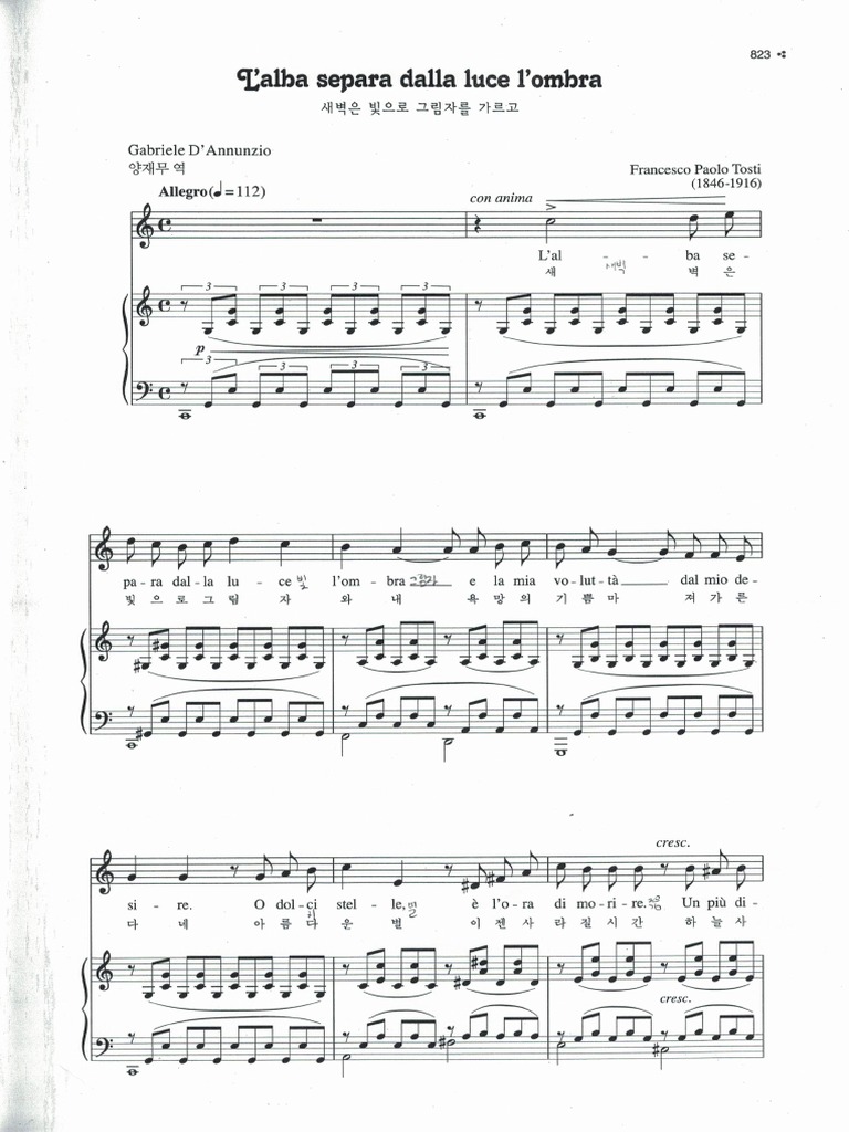 L'alba Separa Dalla Luce L'ombra | PDF