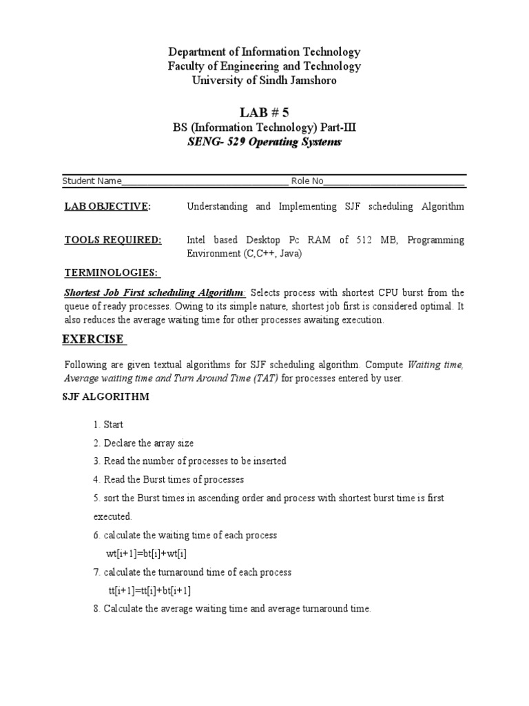 OS Lab 5 | PDF | Computers | Technology & Engineering