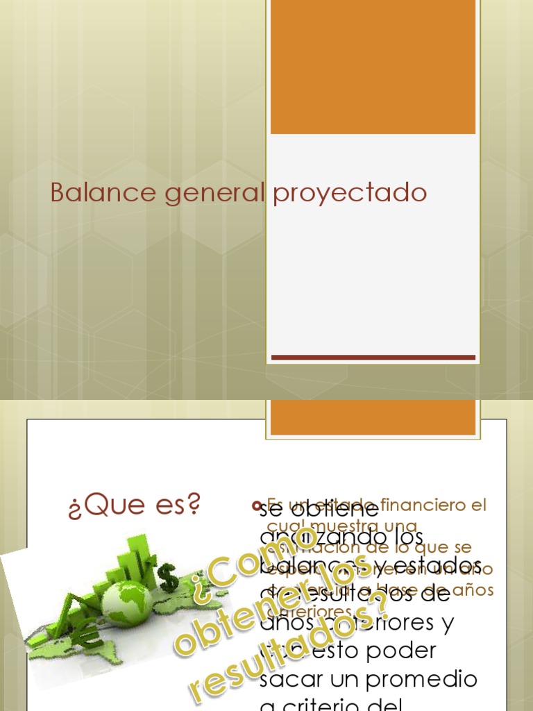 Balance Proyectado | PDF | Contabilidad | Economias