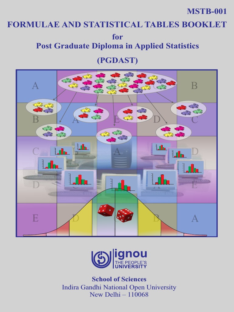 Formulae and Tables Booklet For PGDAST PDF | PDF | Probability ...