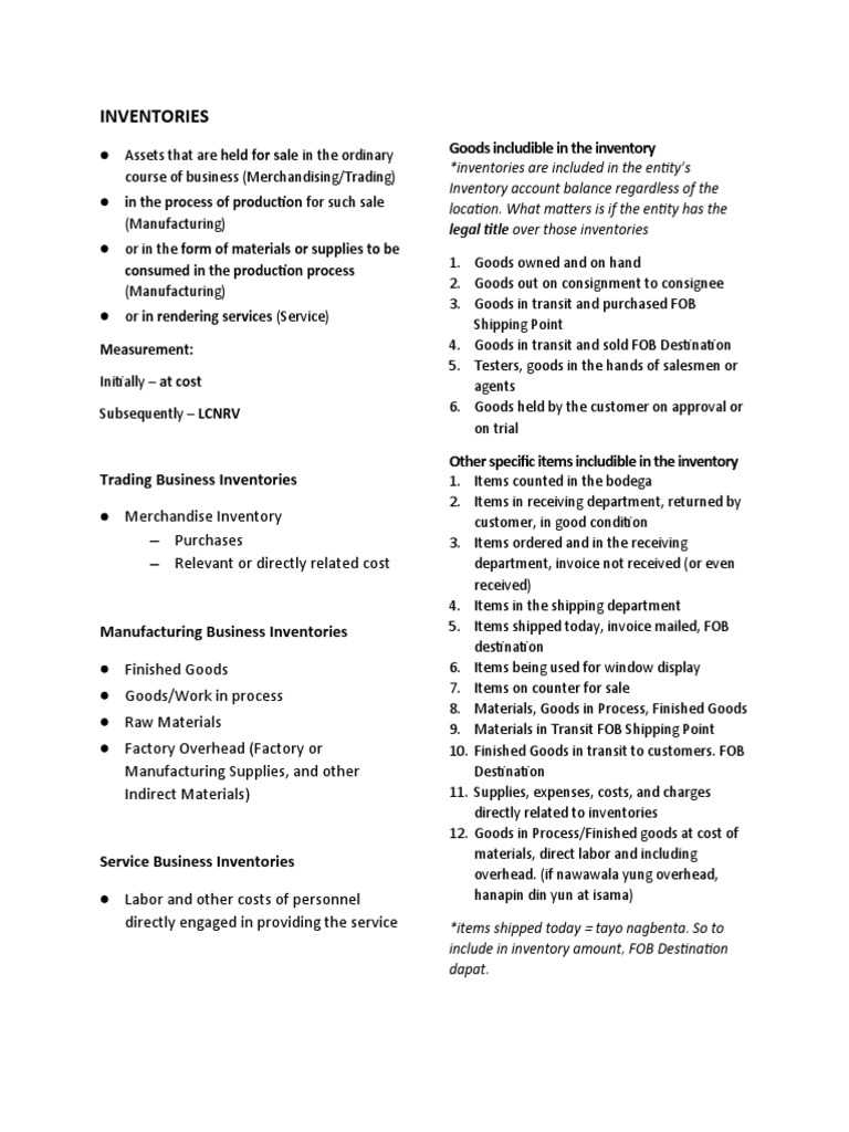 Accounting for Inventories: A Comprehensive Guide to Measurement, Valuation, and Classification ...