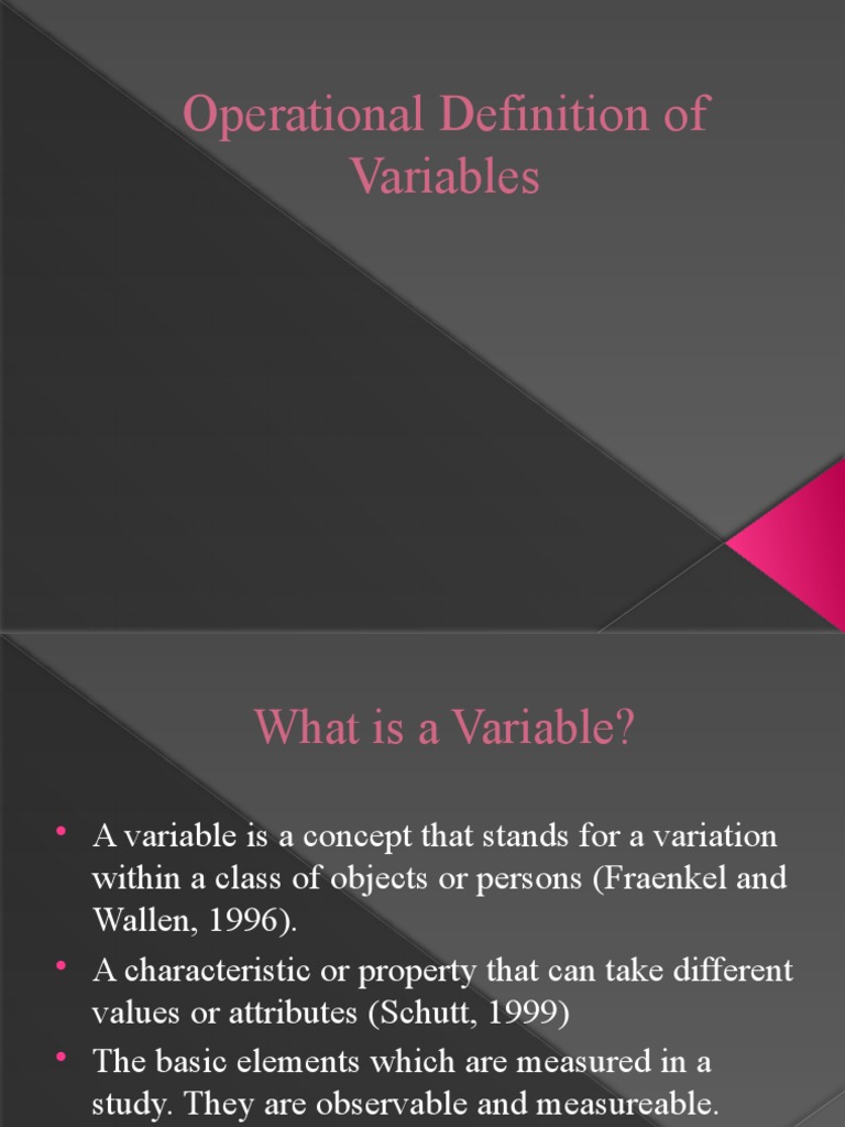 Chapter 5. Operational Definition of Variables | PDF | Variable (Mathematics) | Knowledge