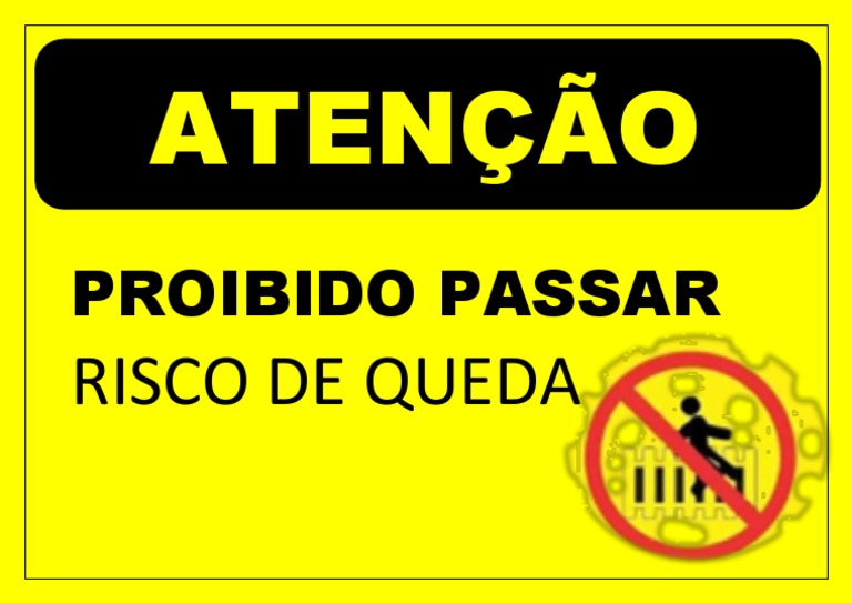 placa sinalização PROIBIDO PASSAR | PDF