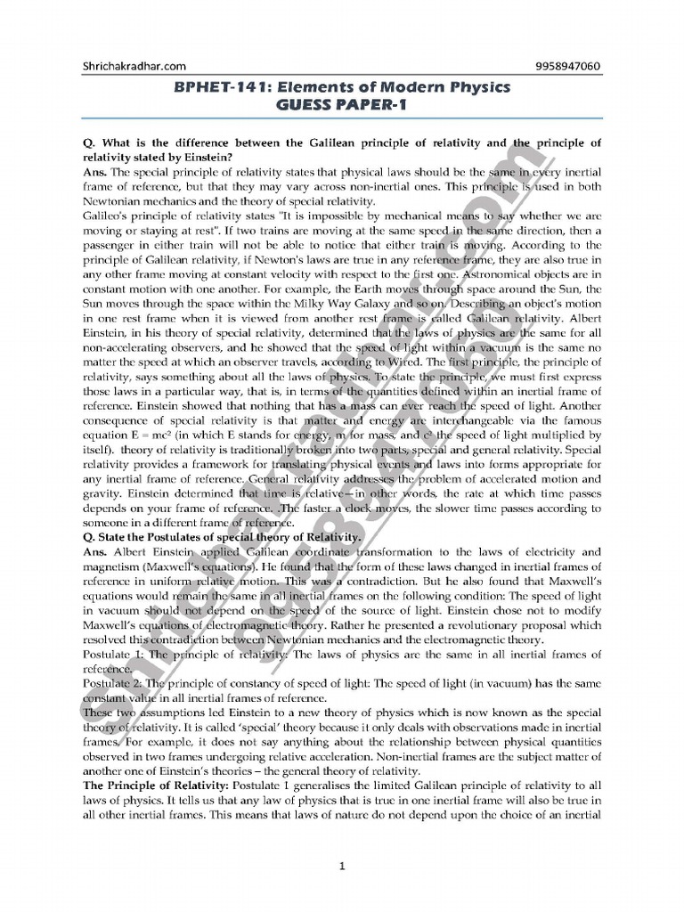 BPHET 141. 6bre3k PDF | PDF