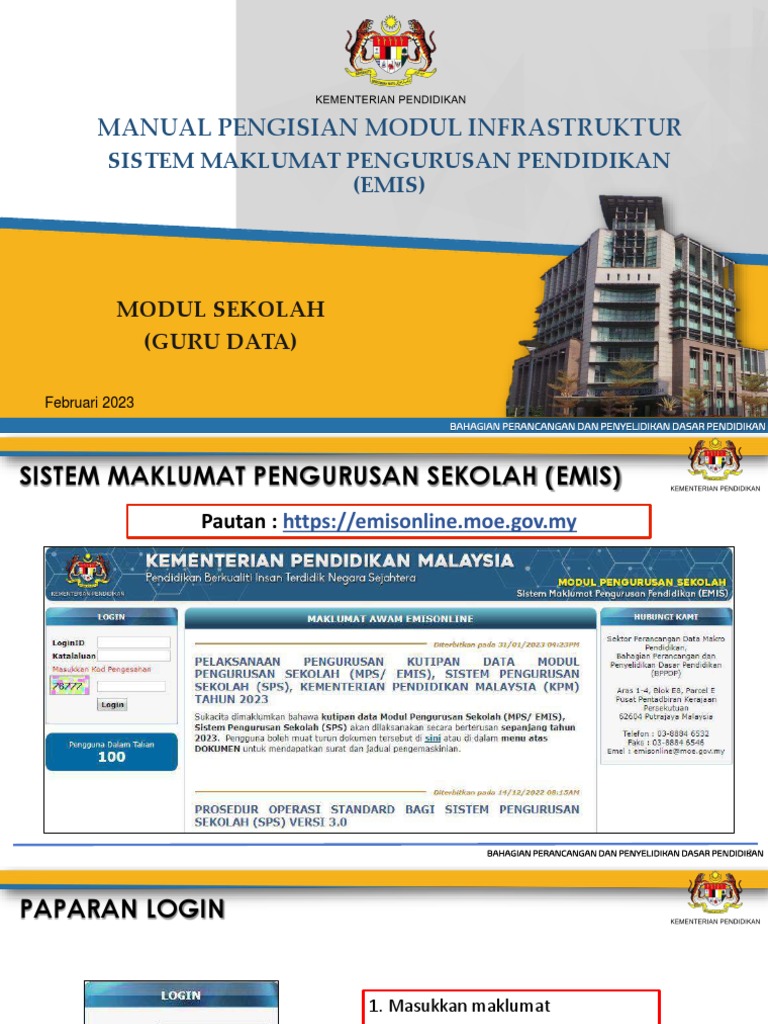 Manual Pengisian Modul Infra Emis | PDF