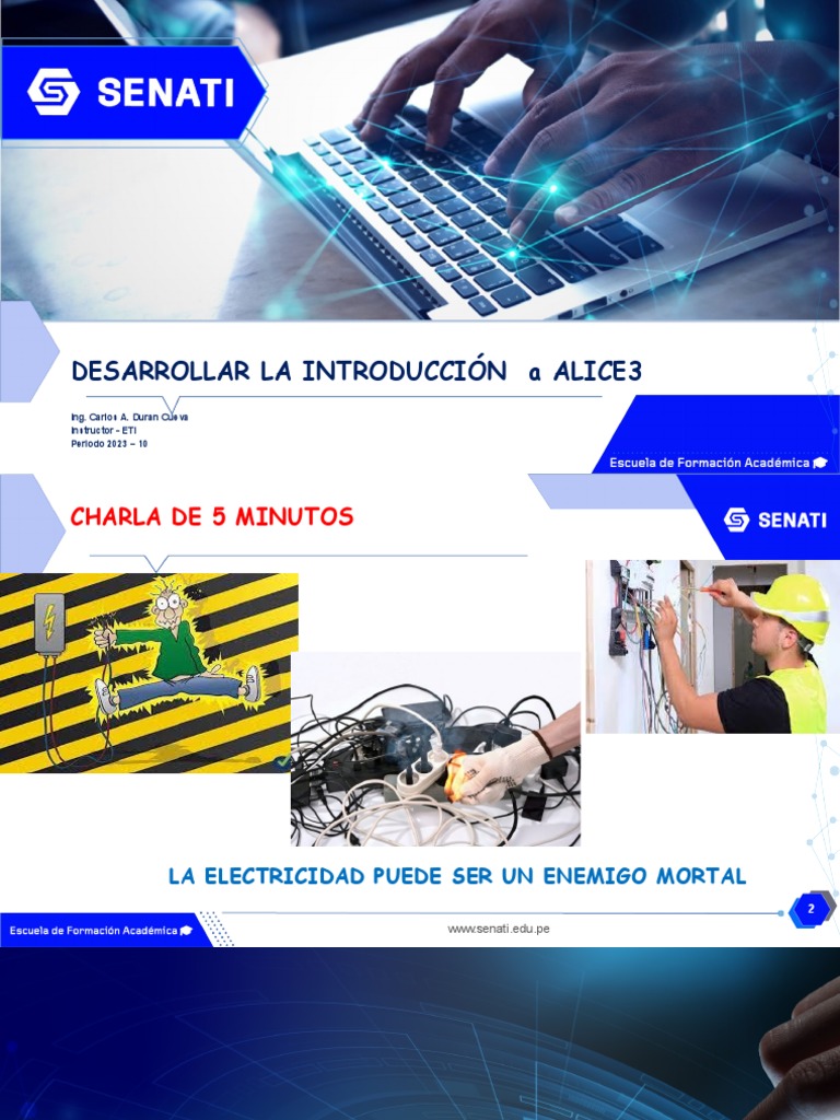 Desarrollar La Introducción A Alice3: Ing. Carlos A. Duran Cueva Instructor - ETI Periodo 2023 ...
