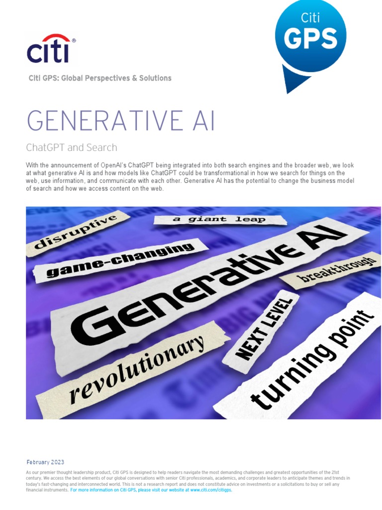 Chat GPT CITI Research | PDF | Artificial Intelligence | Intelligence ...