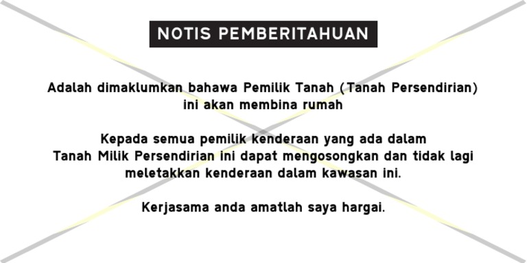 Notis ALIH KERETA | PDF