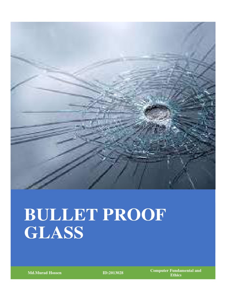 Bullet Proof Glass | PDF | Glasses | Composite Material